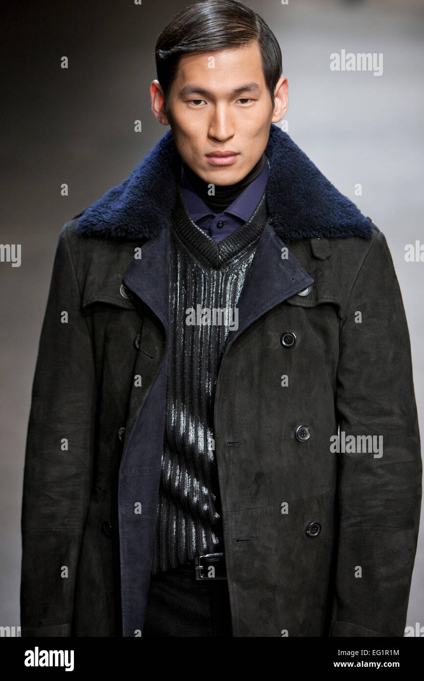 New York, USA. 13th February, 2015. Asaf Gannot Fall Winter 2015 runway ...