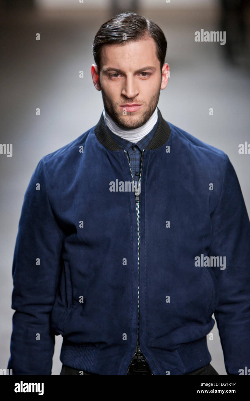 New York, USA. 13th February, 2015. Asaf Gannot Fall Winter 2015 runway ...