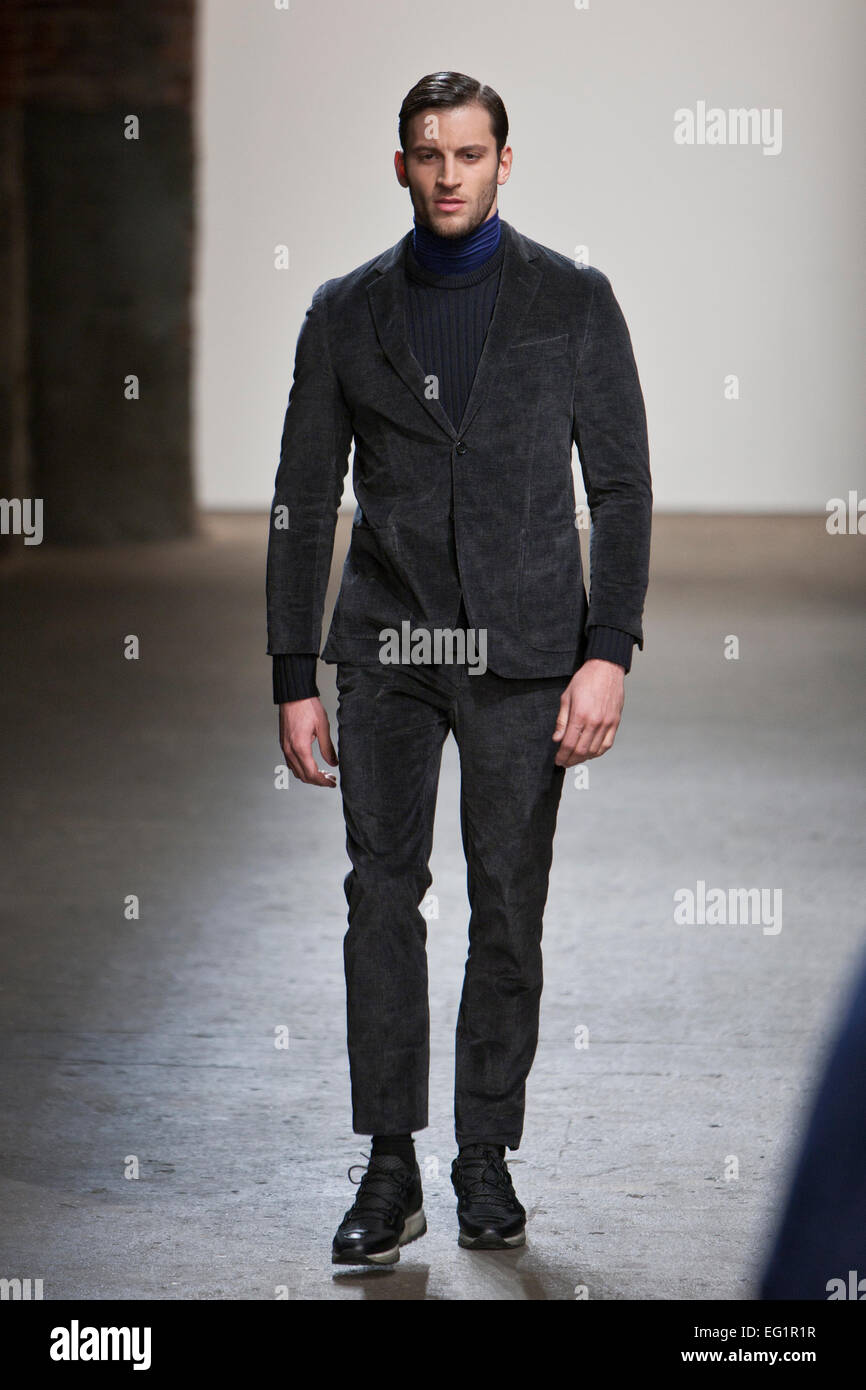 New York, USA. 13th February, 2015. Asaf Gannot Fall Winter 2015 runway ...