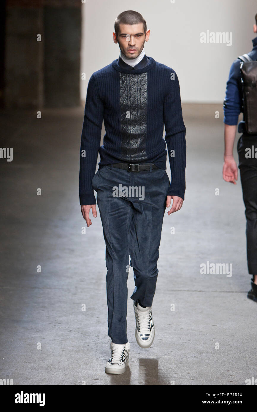 New York, USA. 13th February, 2015. Asaf Gannot Fall Winter 2015 runway ...