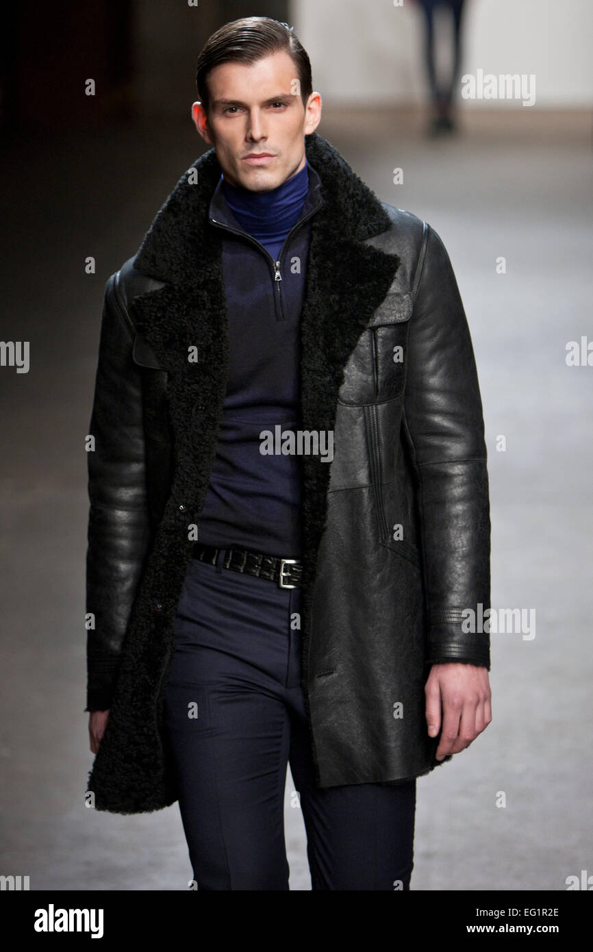 New York, USA. 13th February, 2015. Asaf Gannot Fall Winter 2015 runway ...