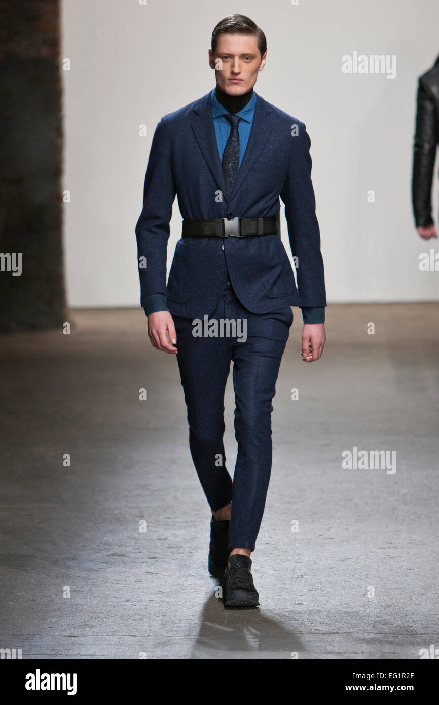 New York, USA. 13th February, 2015. Asaf Gannot Fall Winter 2015 runway ...
