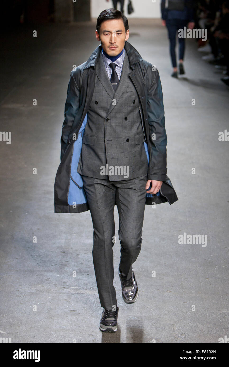 New York, USA. 13th February, 2015. Asaf Gannot Fall Winter 2015 runway ...