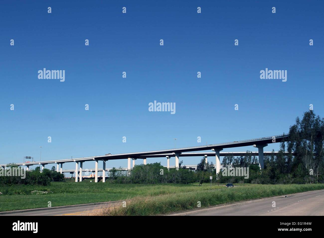 Roads and interchanges in Houston, Texas Stock Photo - Alamy
