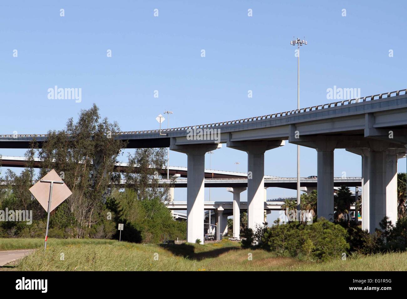 Houston freeway interchange hi-res stock photography and images - Alamy