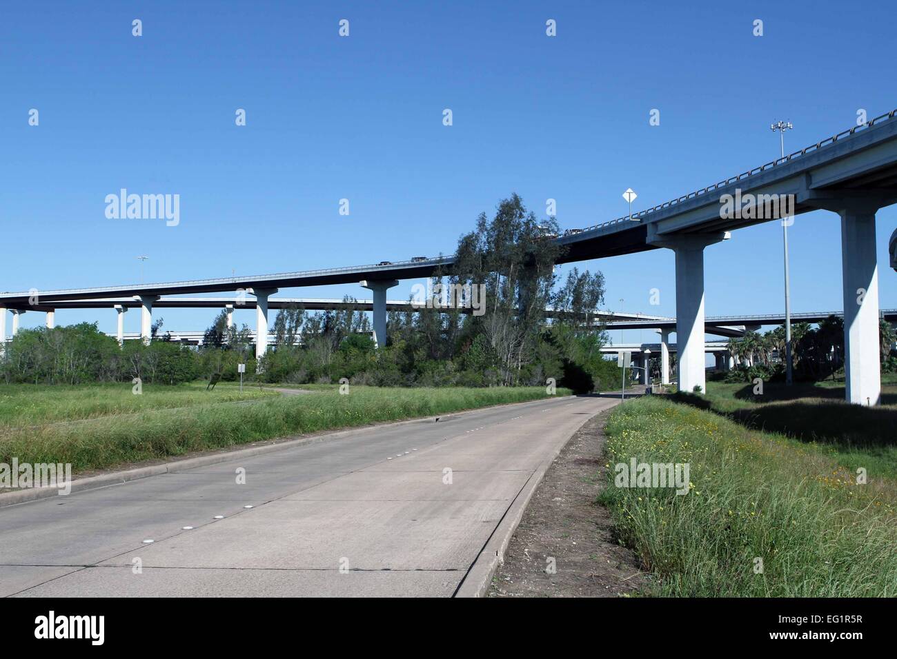 ROADS AND OVERPASSES IN THE CITY OF HOUSTON, TEXAS, USA Stock Photo - Alamy