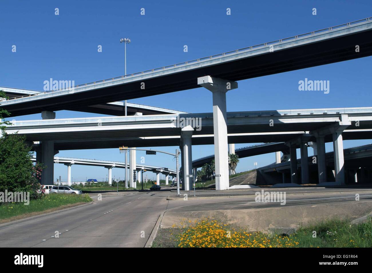 Houston Freeway Interchange High Resolution Stock Photography and ...