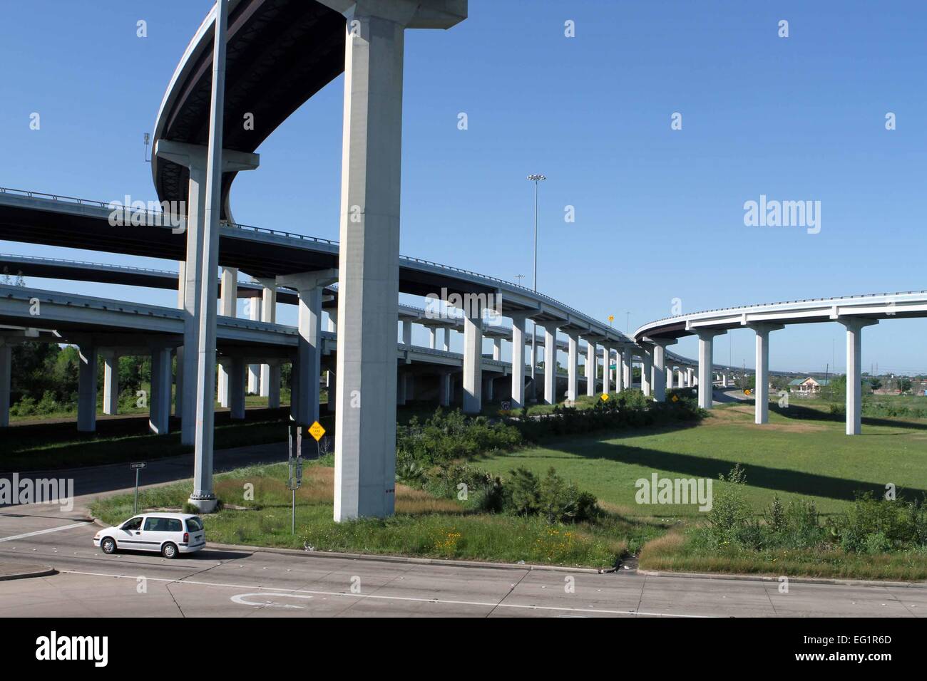 ROADS AND OVERPASSES IN THE CITY OF HOUSTON, TEXAS, USA Stock Photo - Alamy