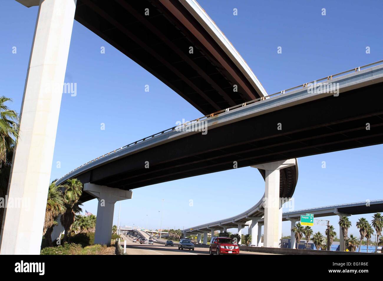 Houston freeway interchange hi-res stock photography and images - Alamy