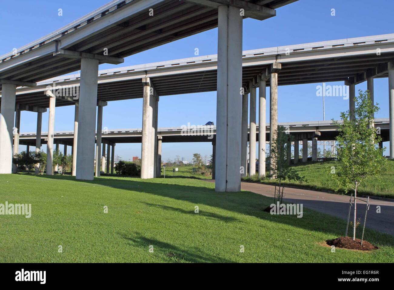 ROADS AND OVERPASSES IN THE CITY OF HOUSTON, TEXAS, USA Stock Photo - Alamy