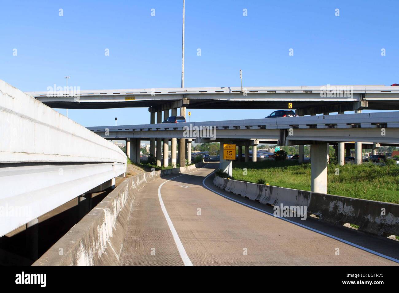 Houston freeway interchange hi-res stock photography and images - Alamy