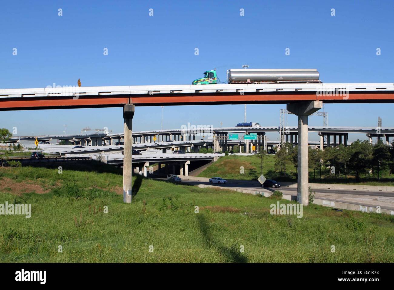 Houston Freeway Interchange High Resolution Stock Photography and ...