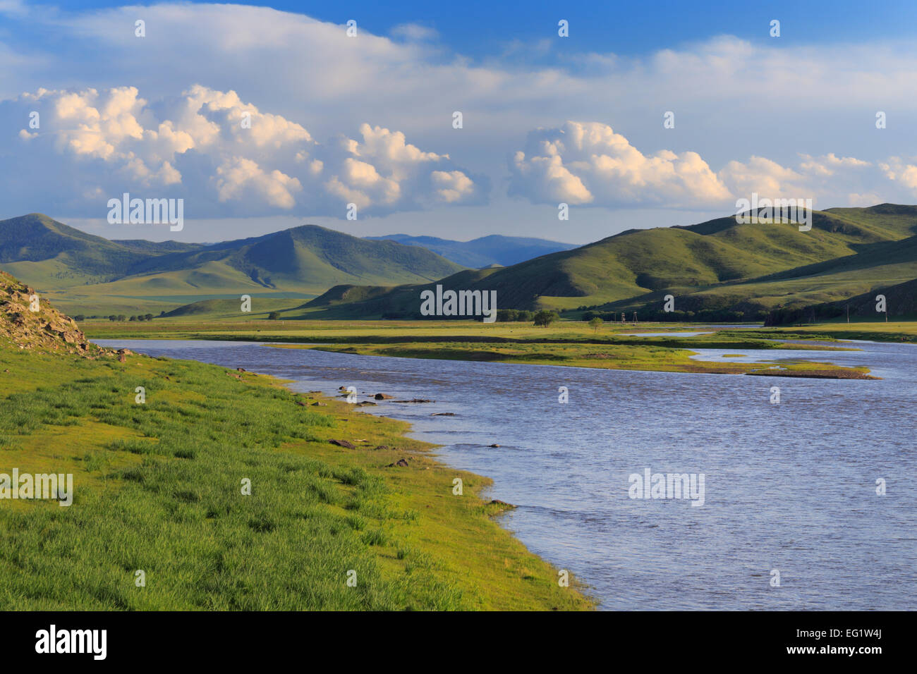 Orkhon river, Bulgan province, Mongolia Stock Photo - Alamy