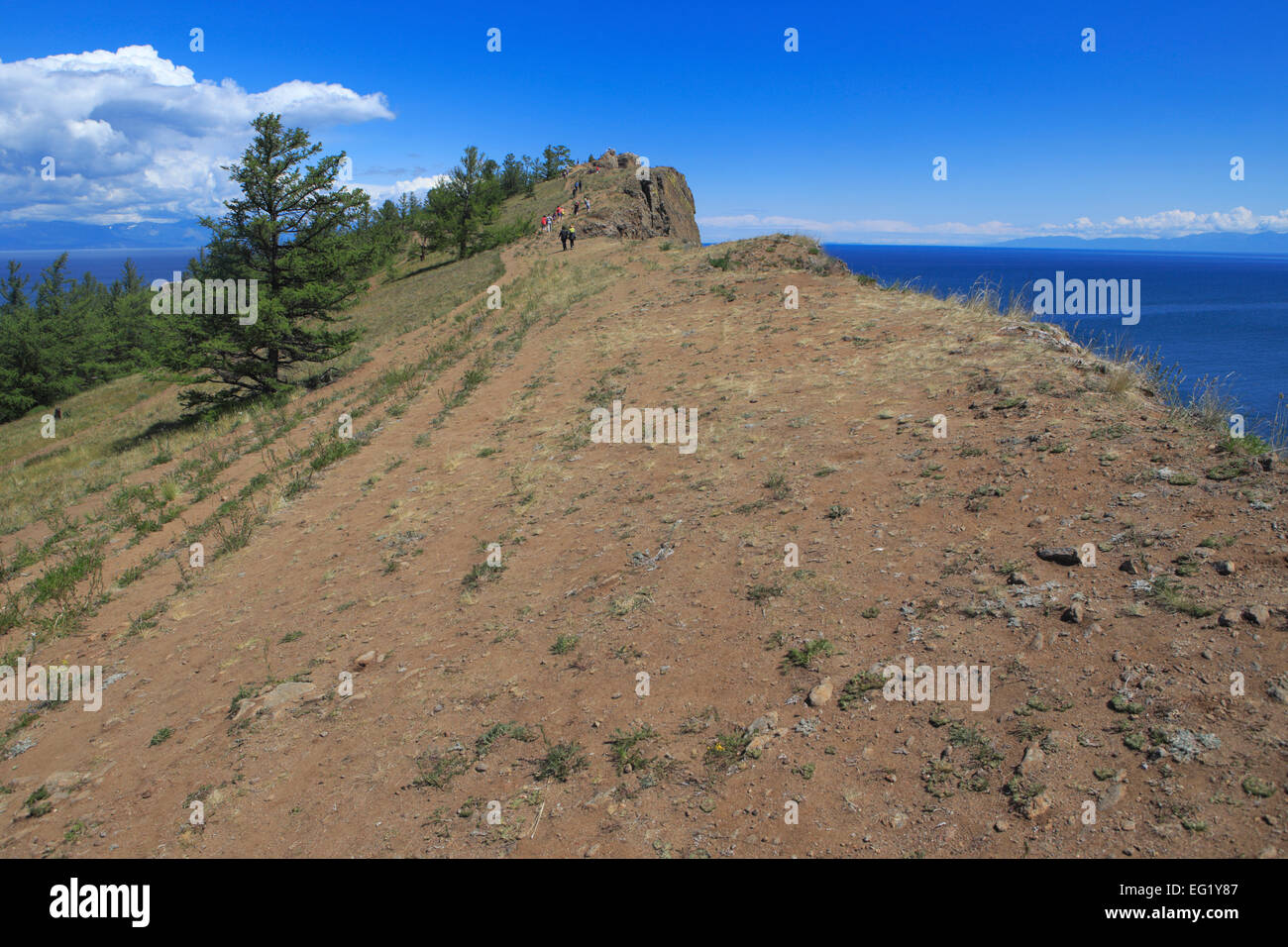 Olkhon island, Khoboy cape, Baikal lake, Russia Stock Photo - Alamy