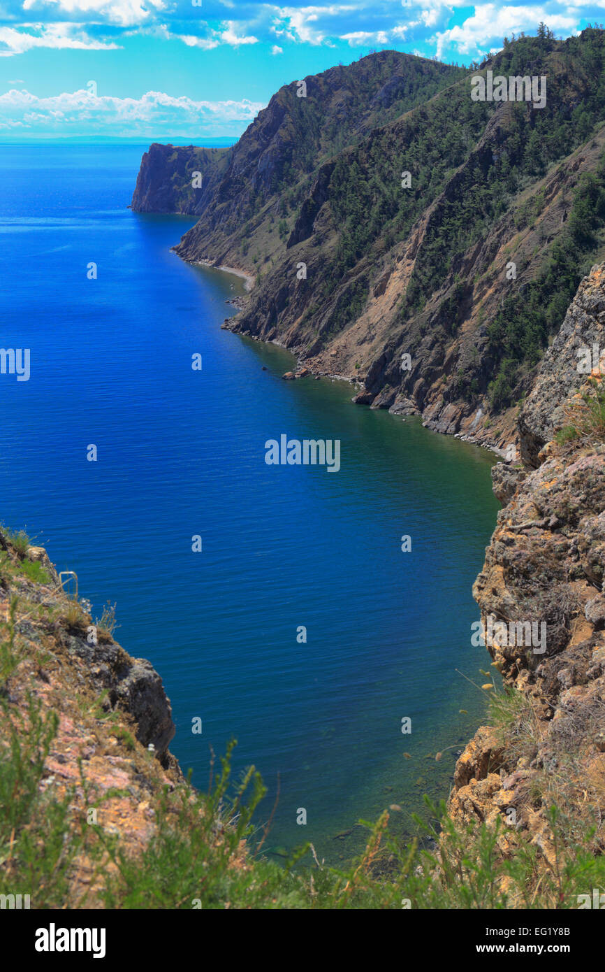 Olkhon island, Khoboy cape, Baikal lake, Russia Stock Photo - Alamy