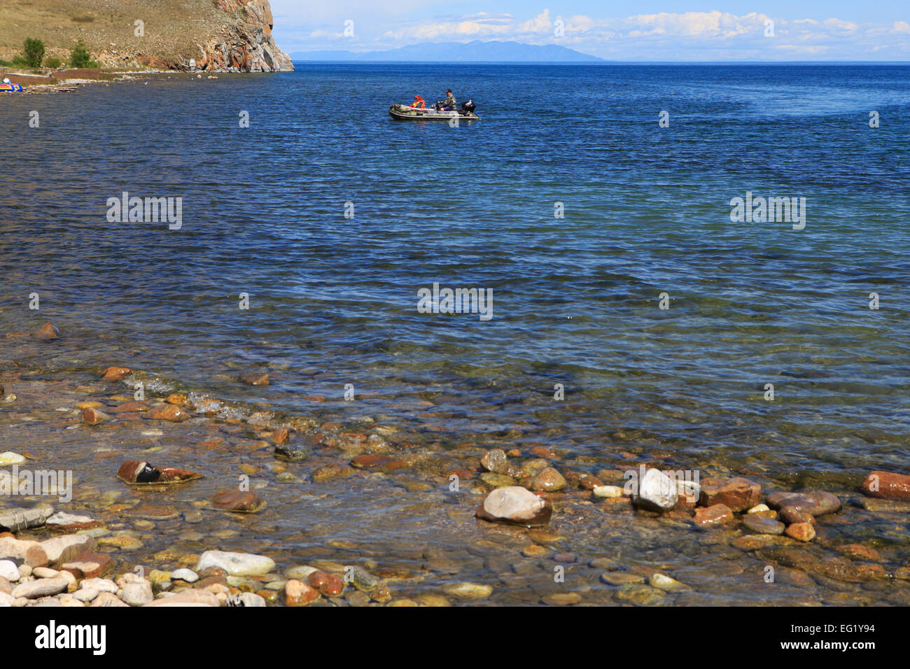 Olkhon island, Ugury, Baikal lake, Russia Stock Photo - Alamy