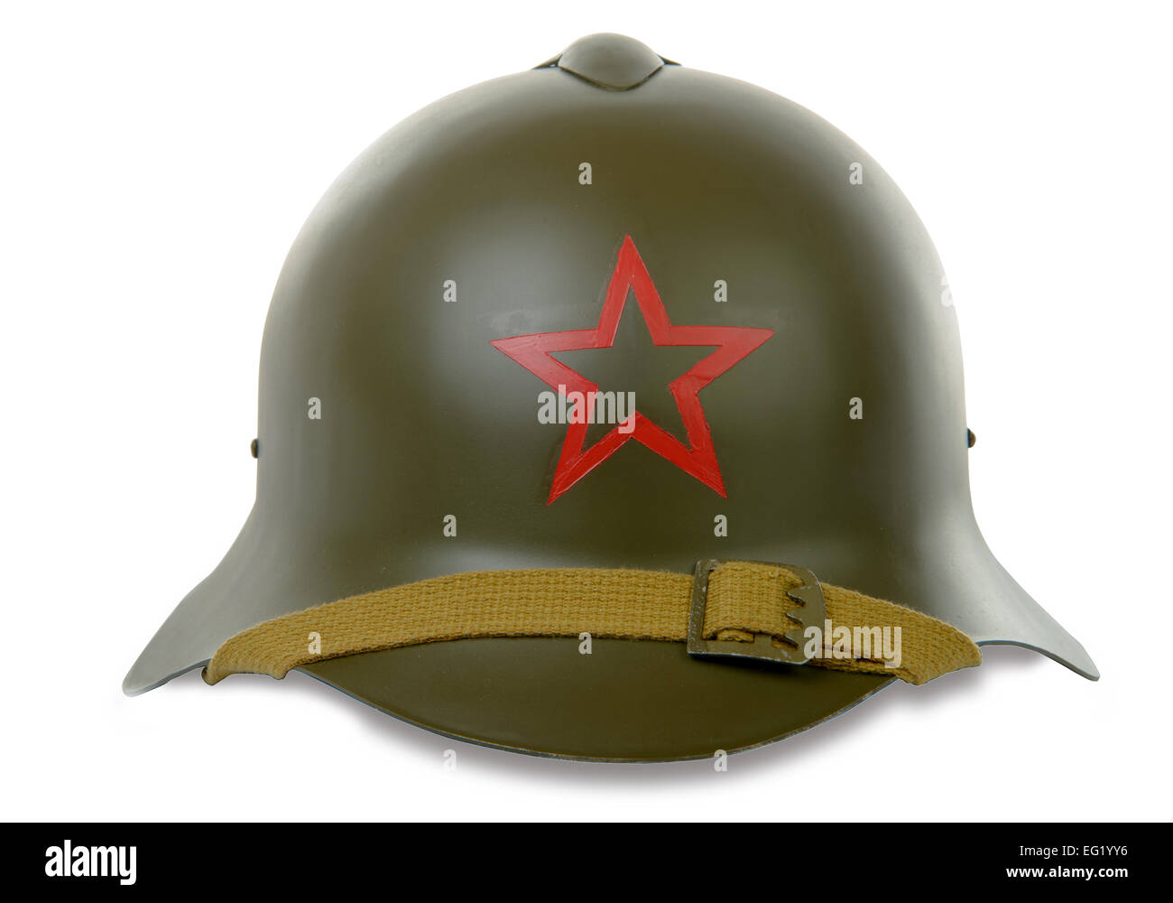 military helmet of the Soviet army with the red star Stock Photo - Alamy