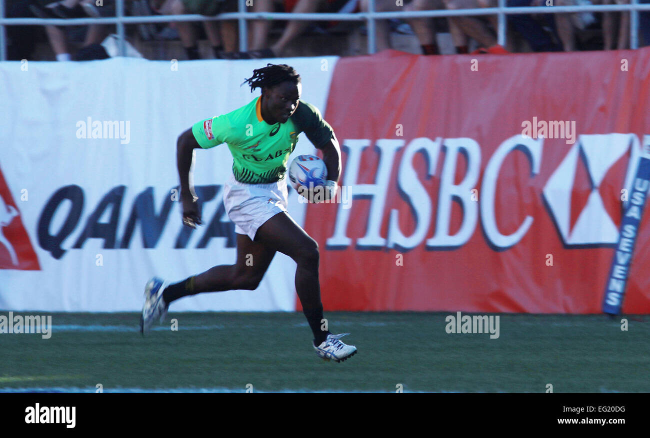 Las Vegas, Nevada, USA. 14th Feb, 2015. Seabelo Senatla of South Africa ...