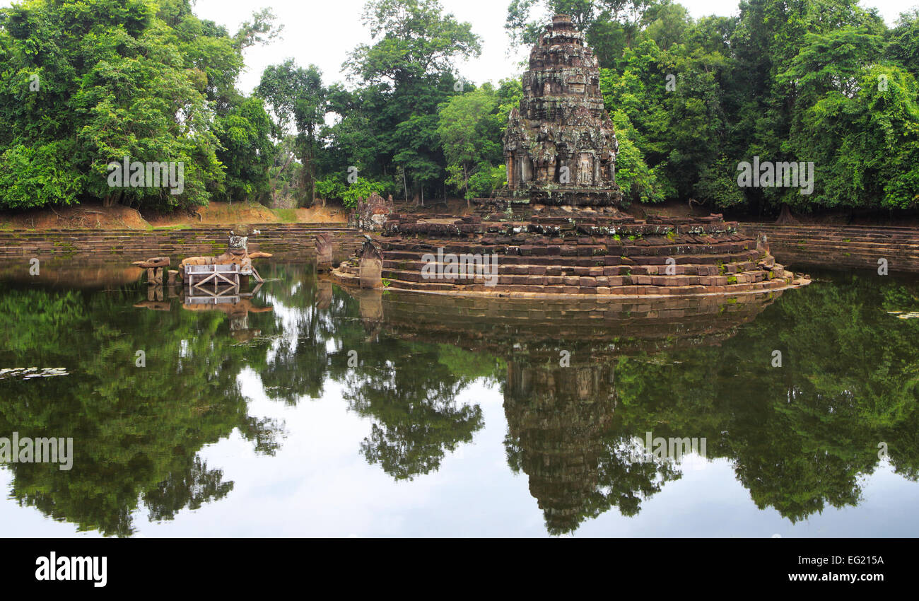 Neak Pean temple (12th century), Angkor, Cambodia Stock Photo - Alamy