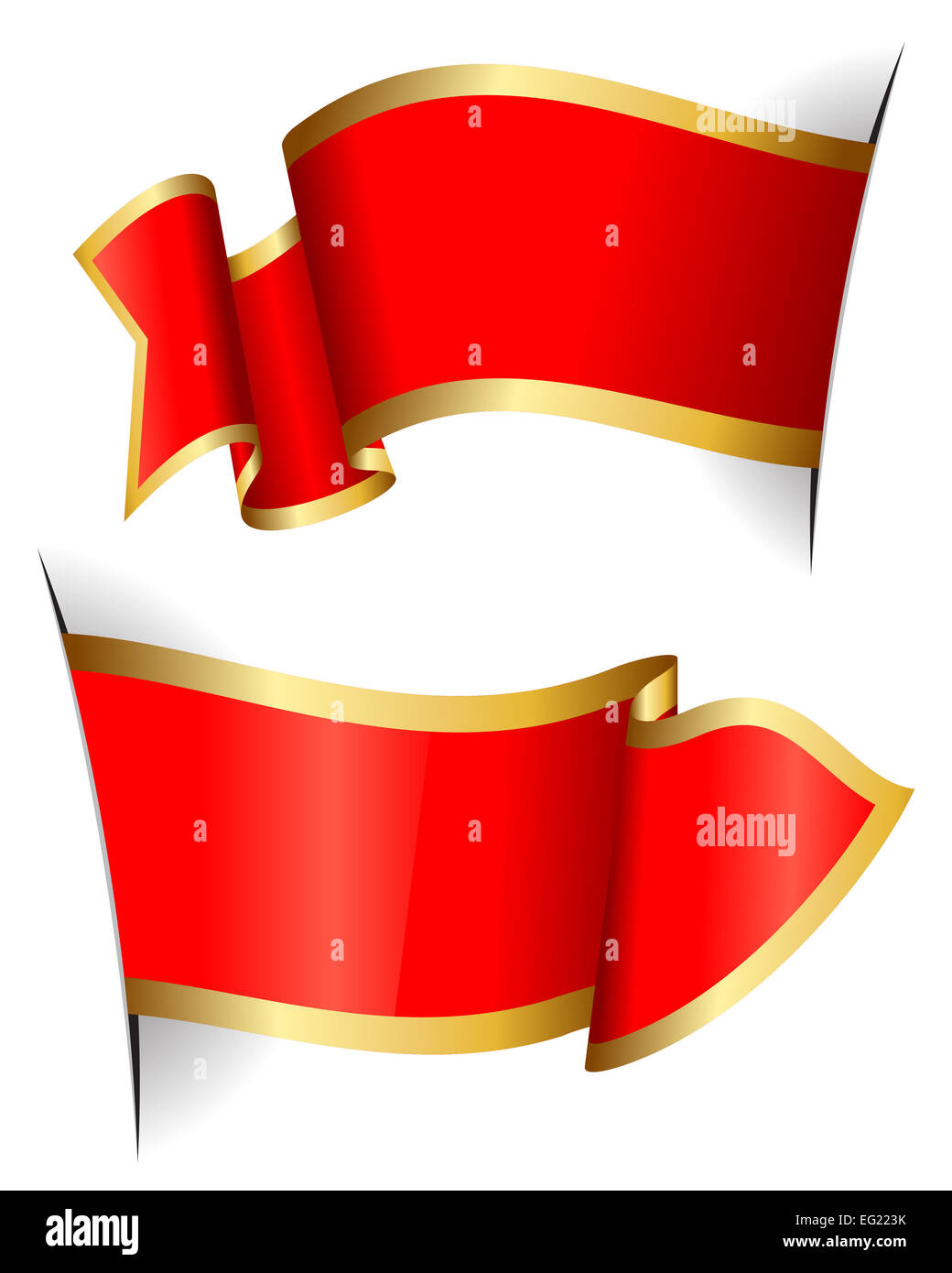 Red ribbon collection Stock Photo - Alamy