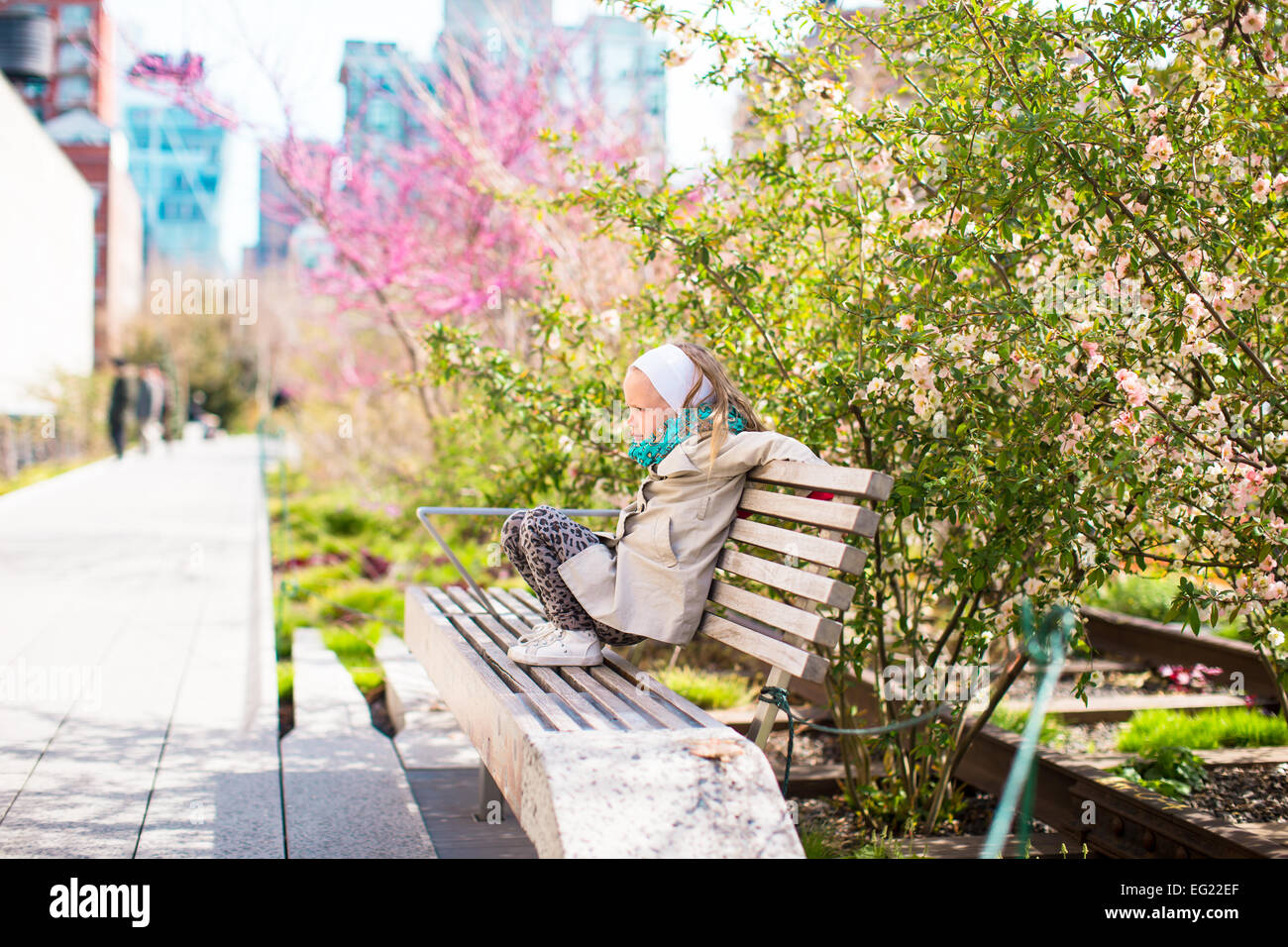 Sunny spring day on New York's High Line Stock Photo - Alamy