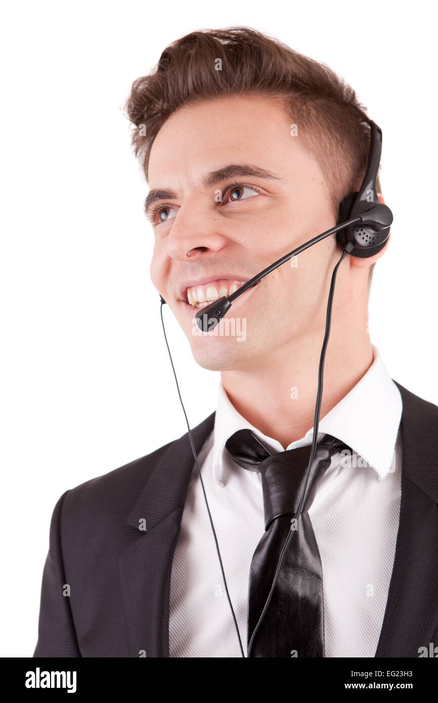 Friendly telephone operator hi-res stock photography and images - Alamy