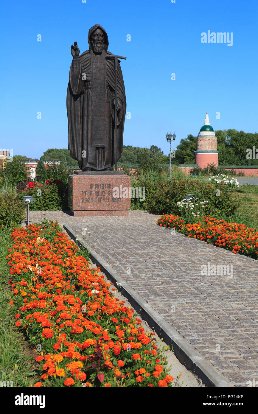 Statue of Saint Sergius of Radonezh (1314-1392) at the Epiphany Old ...