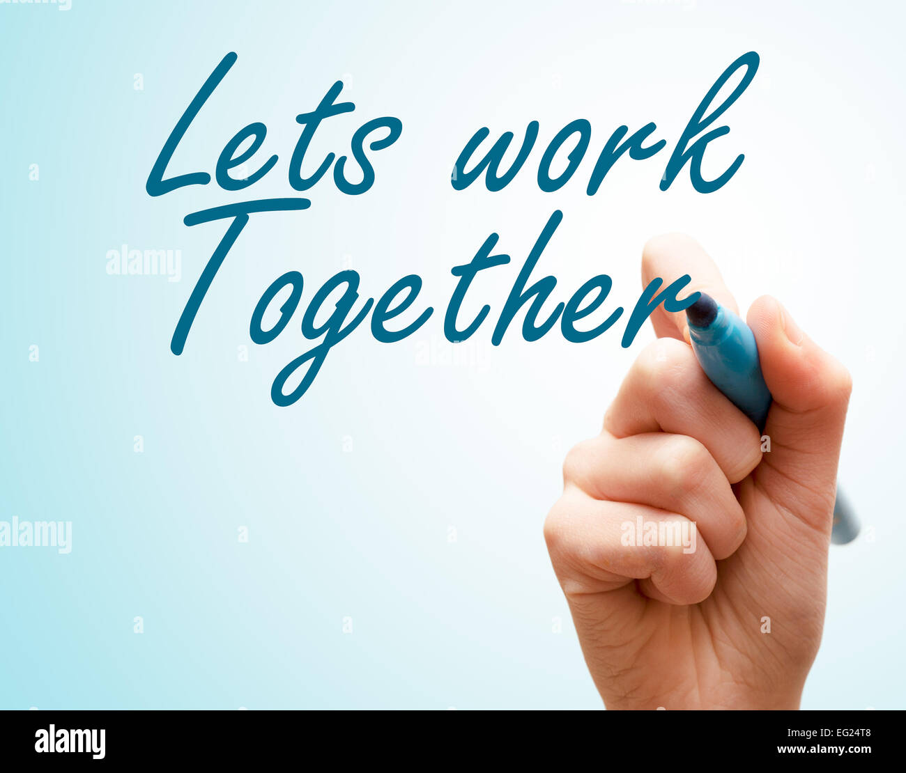 Lets work together hi-res stock photography and images - Alamy