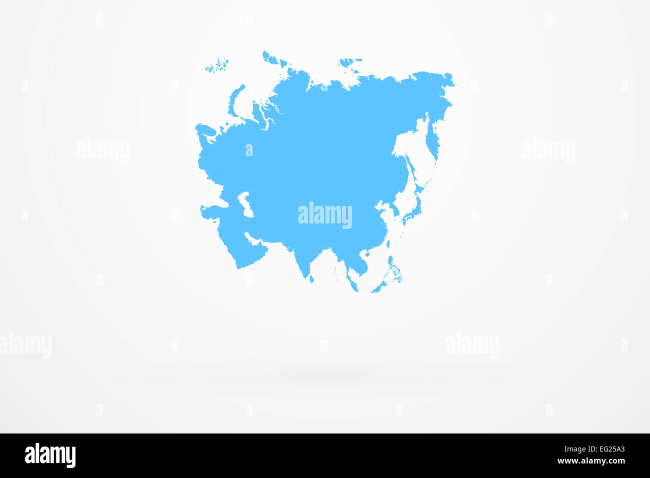 Asia Continent Map Stock Photo - Alamy
