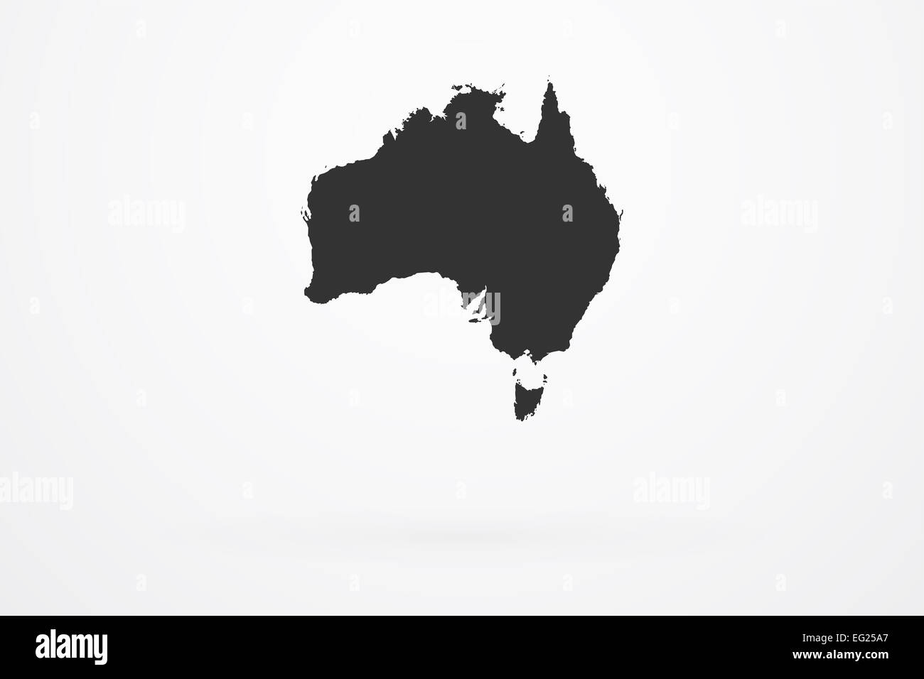 Australia Continent Map Stock Photo - Alamy