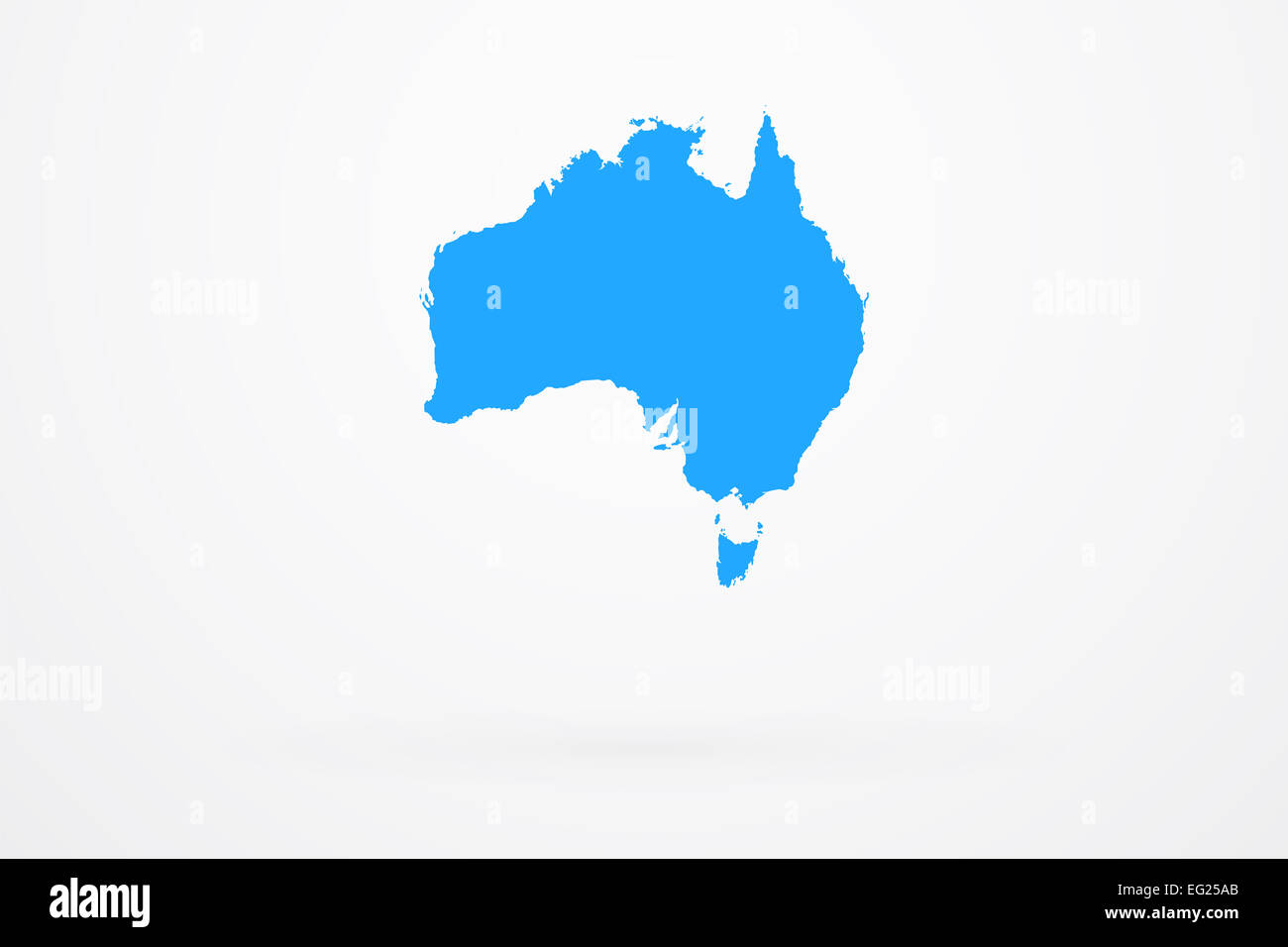 Australia Continent Map Stock Photo - Alamy