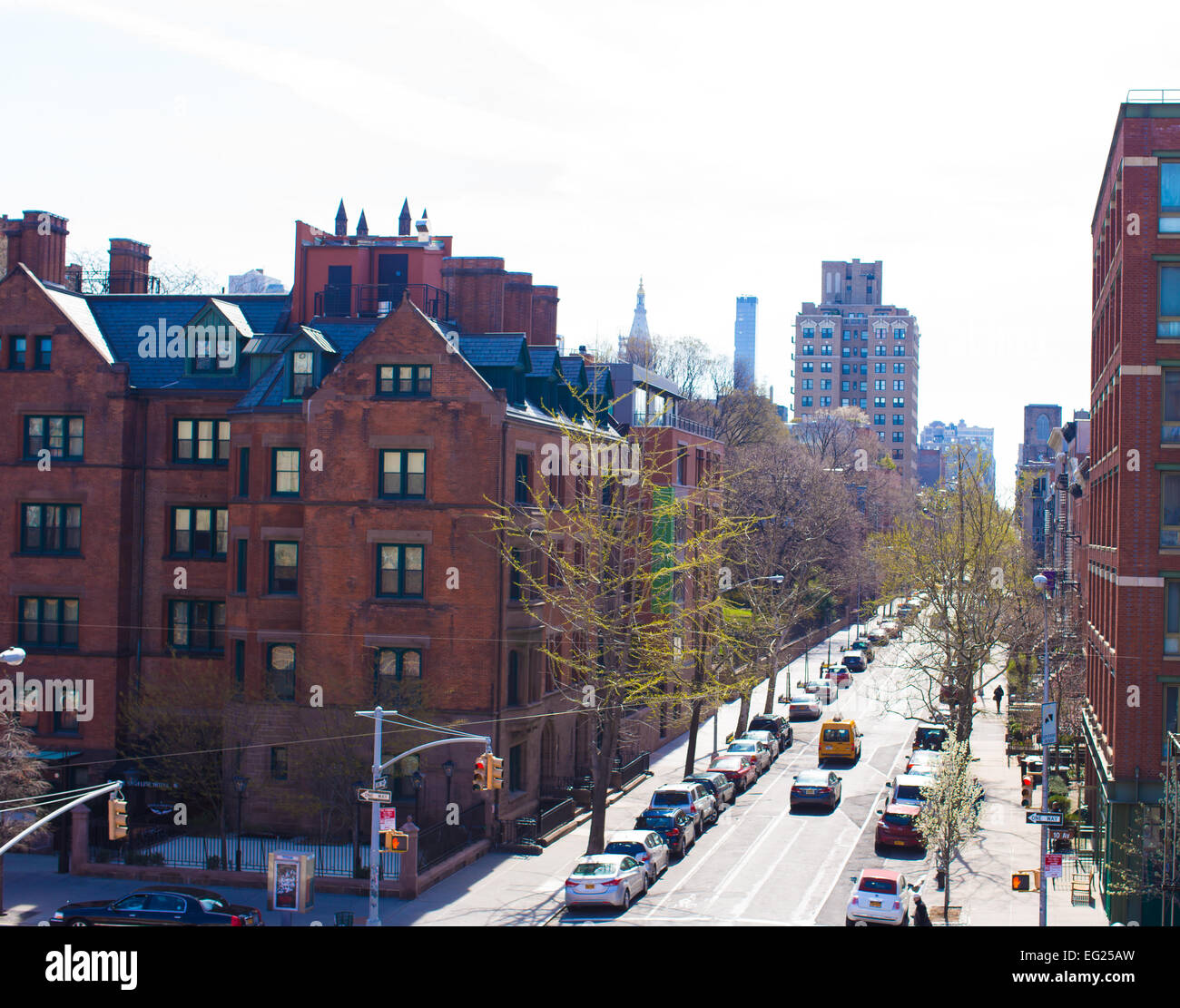 Empty streets in West Village at New York Manhattan Stock Photo - Alamy