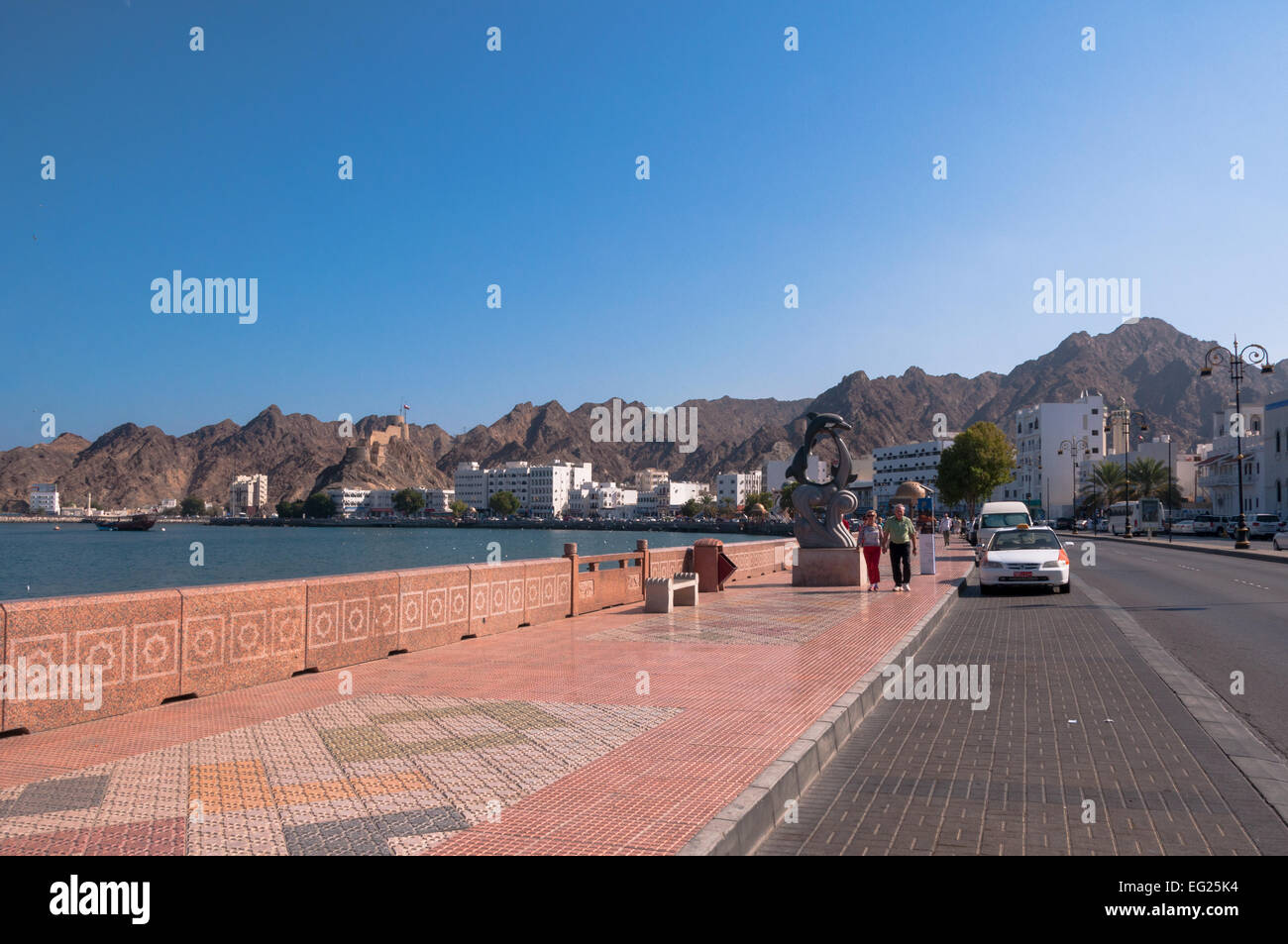 Tourist on Corniche, Muscat, Oman Stock Photo - Alamy