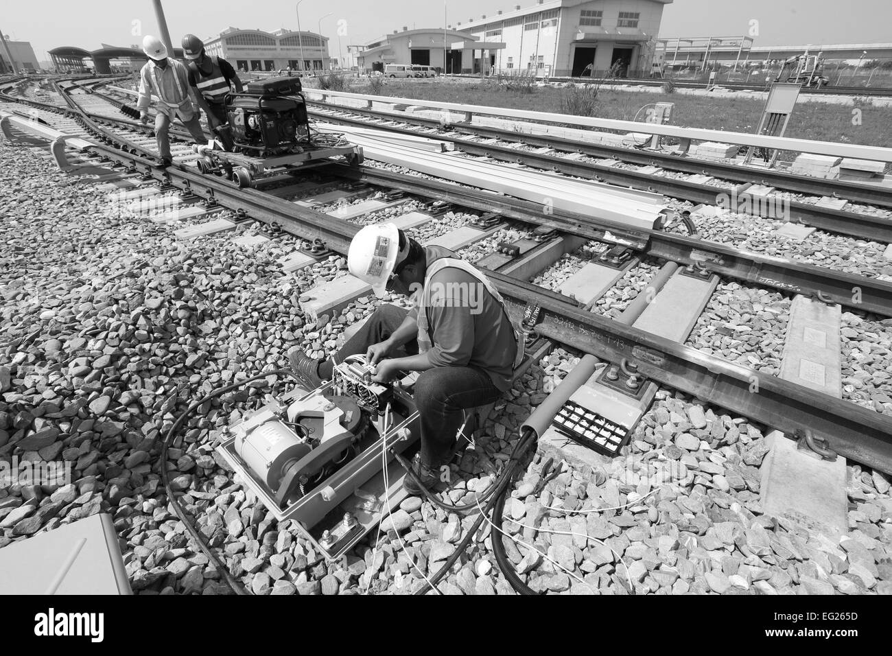 Mrt track Black and White Stock Photos & Images - Alamy