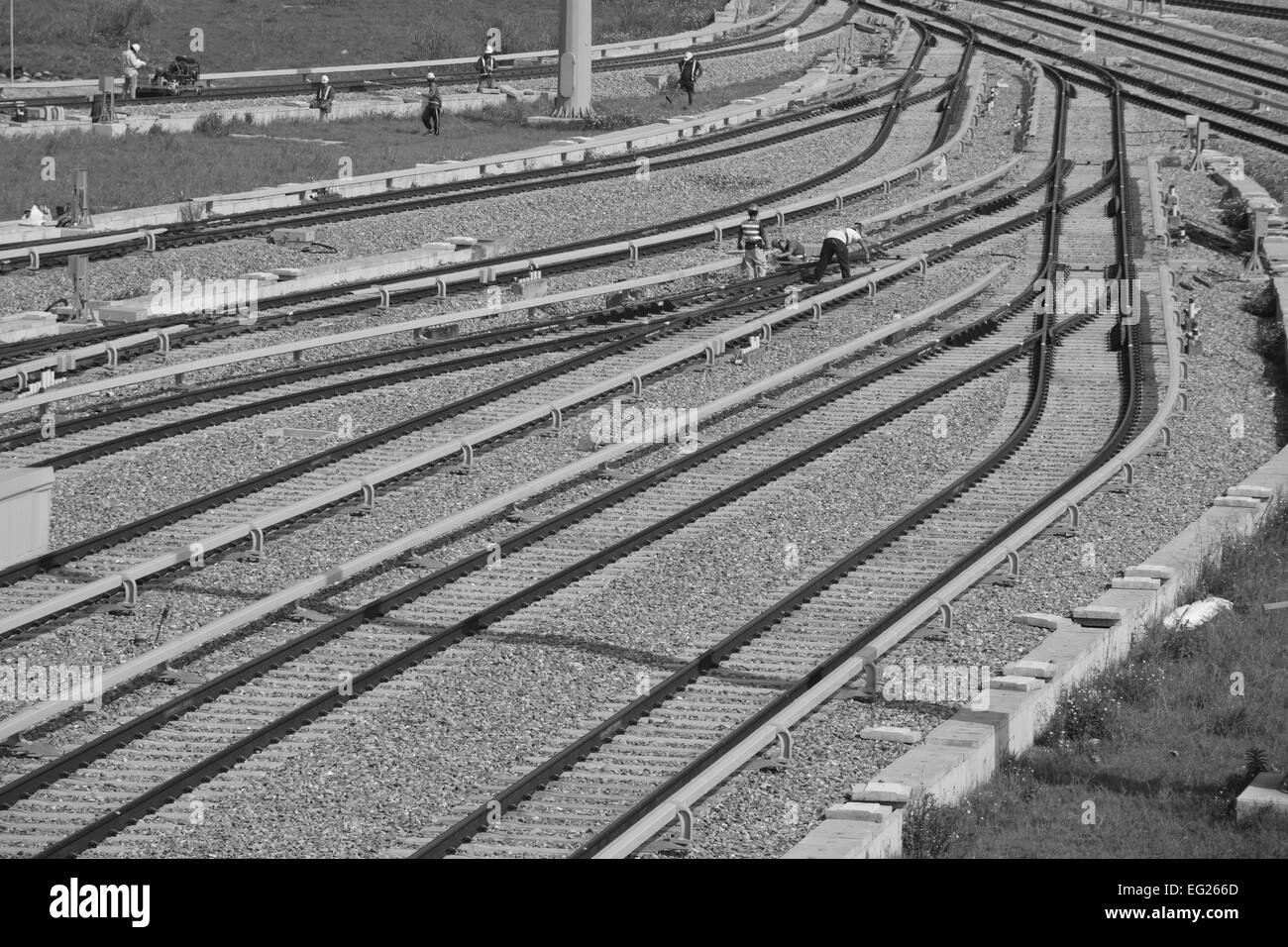 Mrt track Black and White Stock Photos & Images - Alamy
