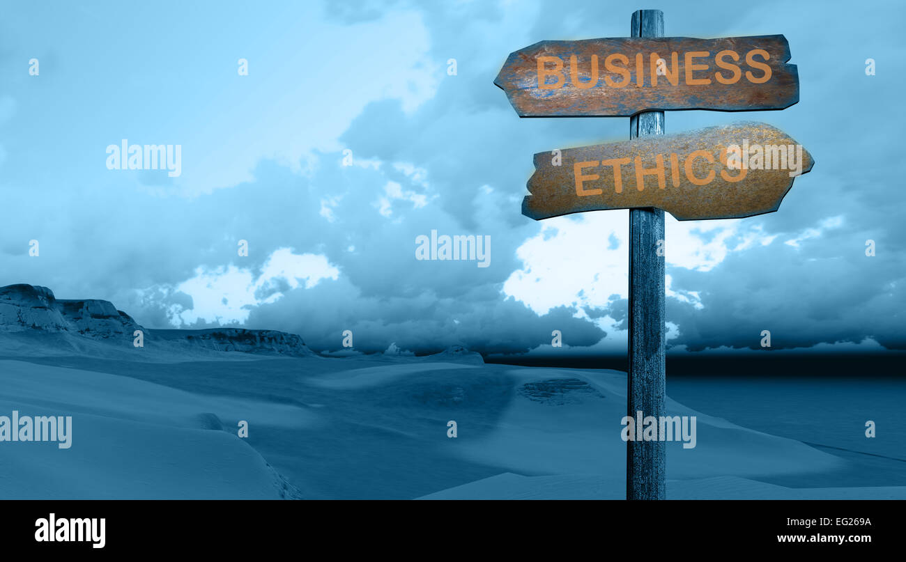 sign direction business - ethics Stock Photo - Alamy