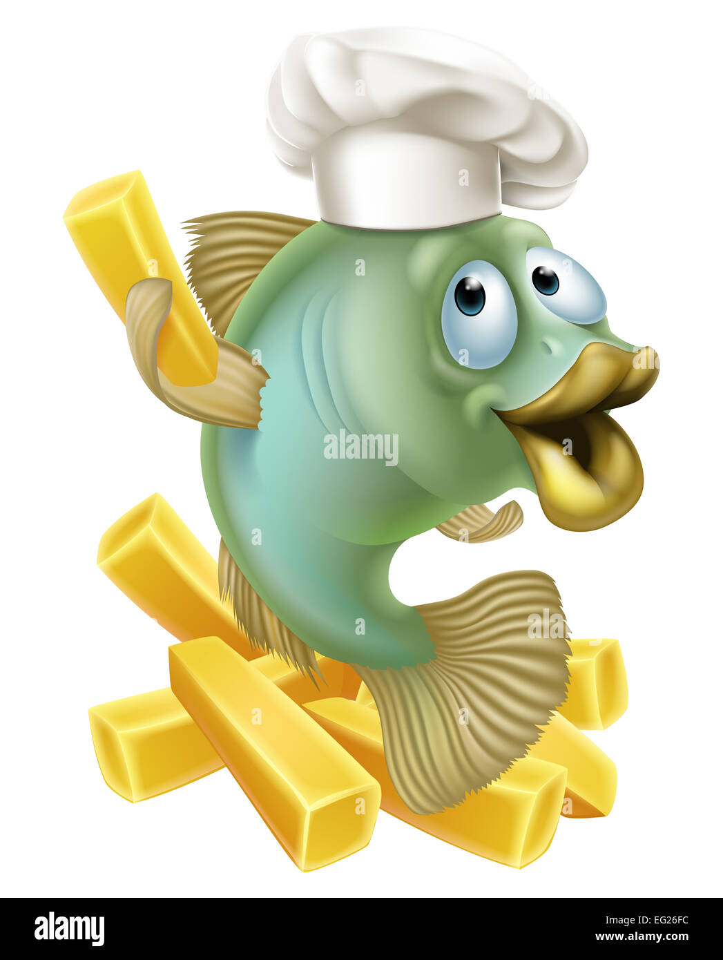 Cartoon illustration trout hi-res stock photography and images - Alamy