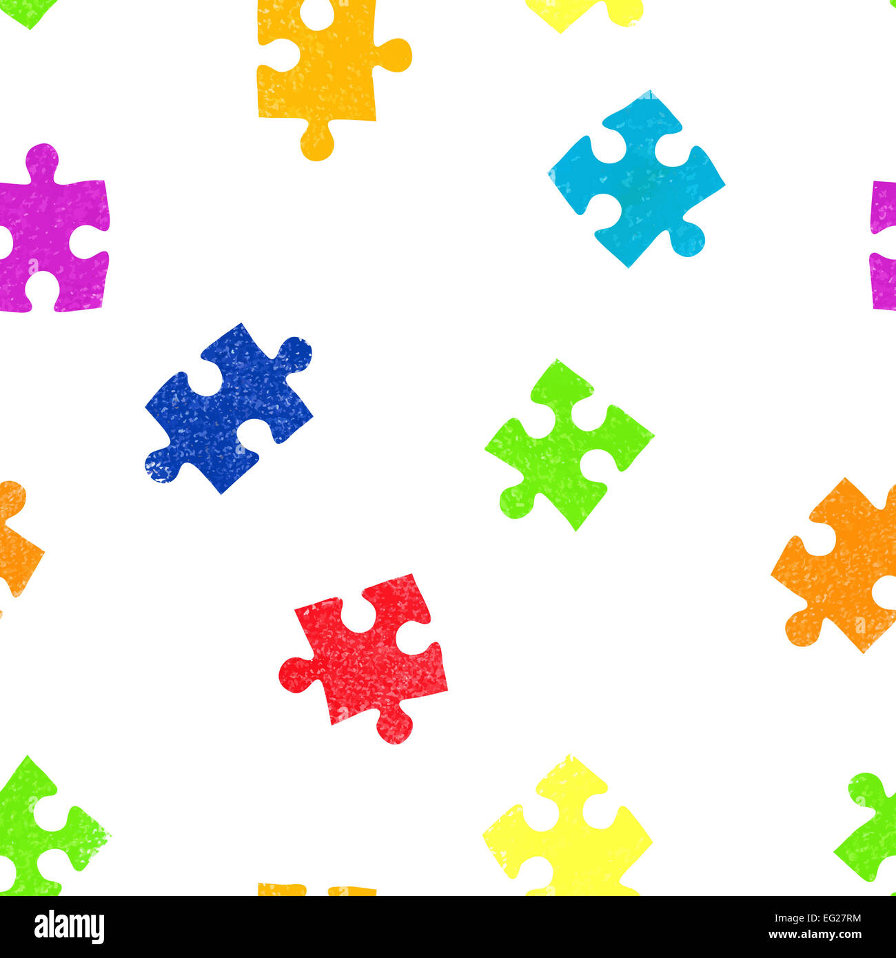 Puzzle seamless pattern background Stock Photo - Alamy