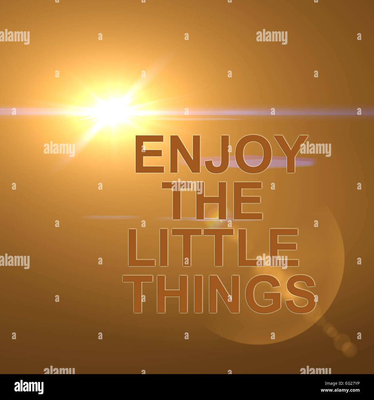 Inspirational quotes on optical flares background Stock Photo - Alamy