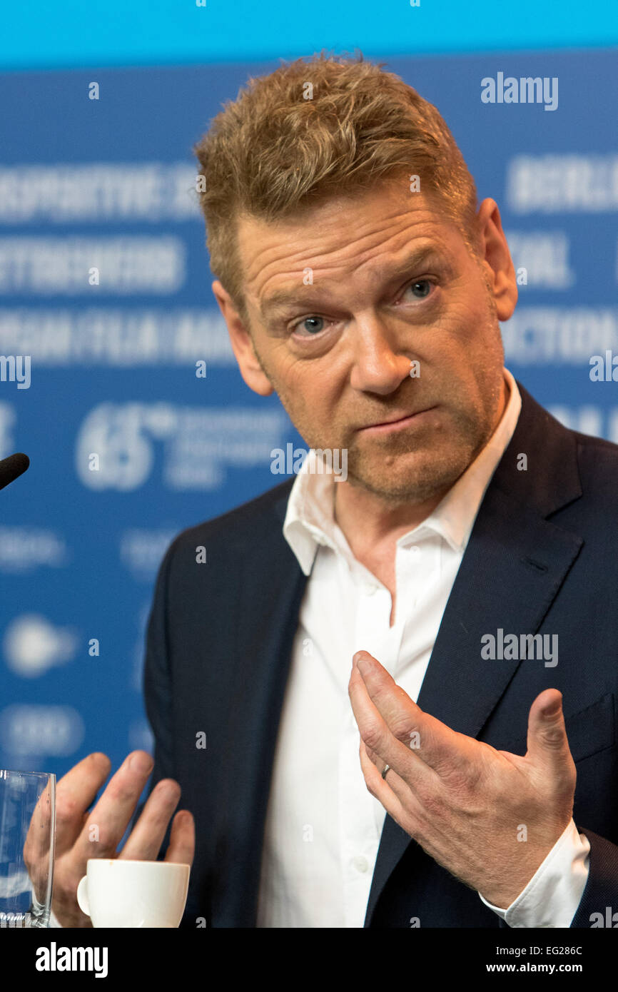 Director Kenneth Branagh attends the press conference of Cinderella ...