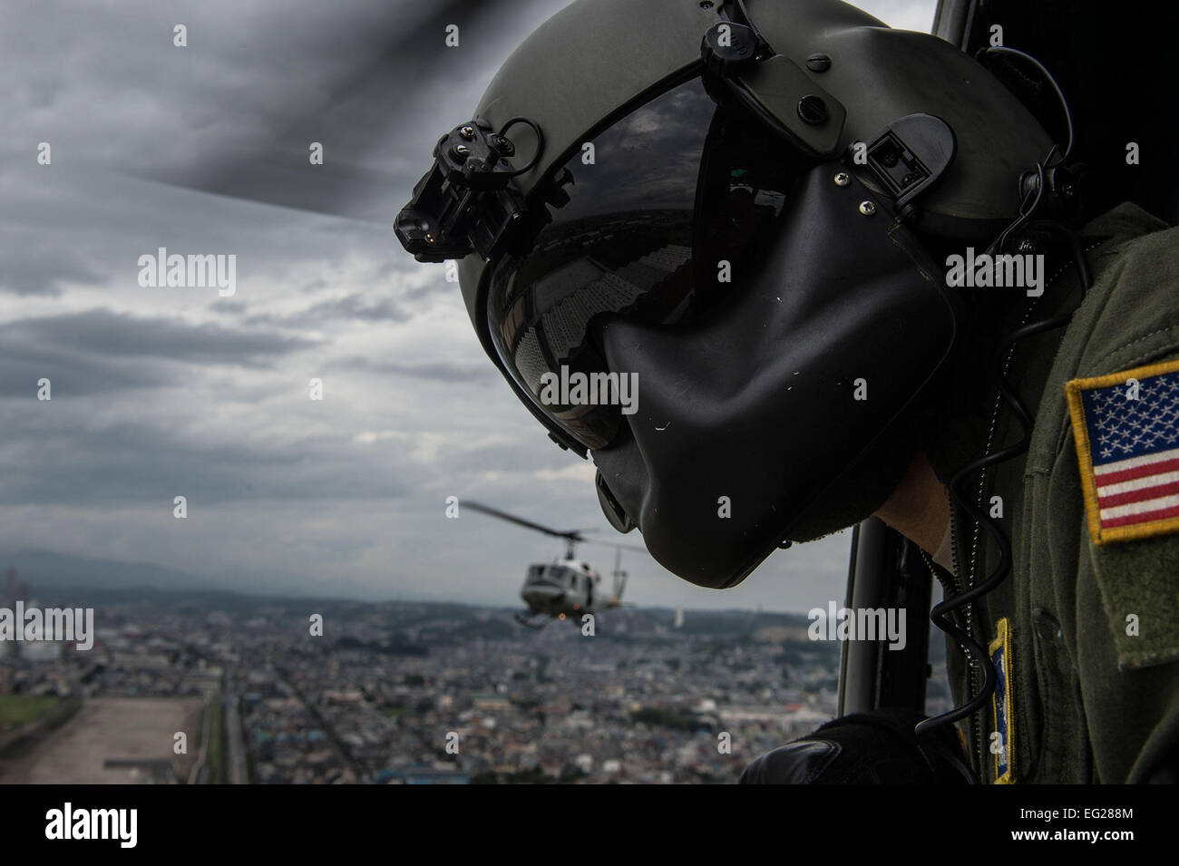 Staff Sgt. Michael Wright scans the area for potential obstacles during ...