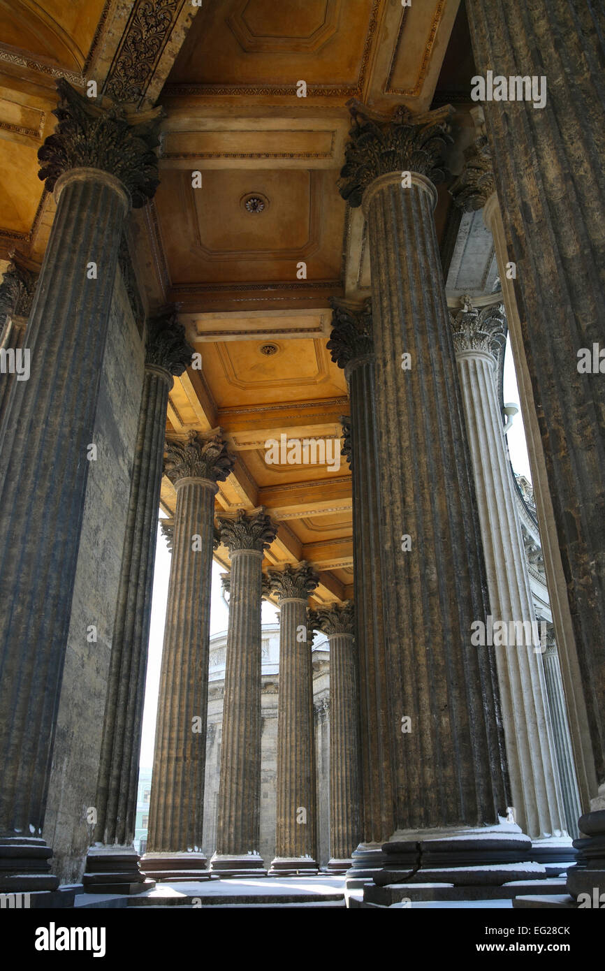 Colonnade Kazan Cathedral, St. Petersburg, Russia Stock Photo - Alamy