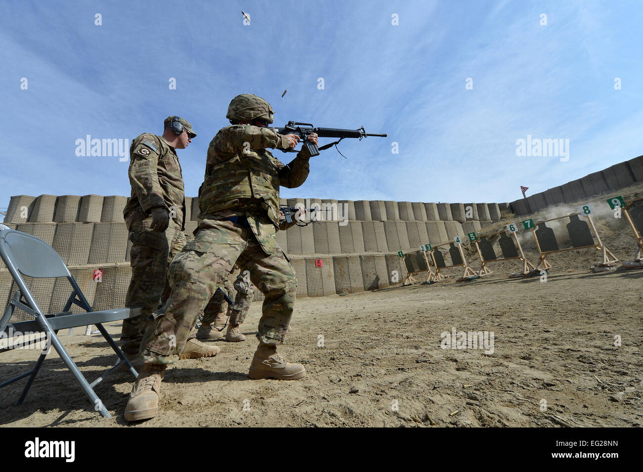 Instructors from the 455th Expeditionary Security Forces Group Combat ...