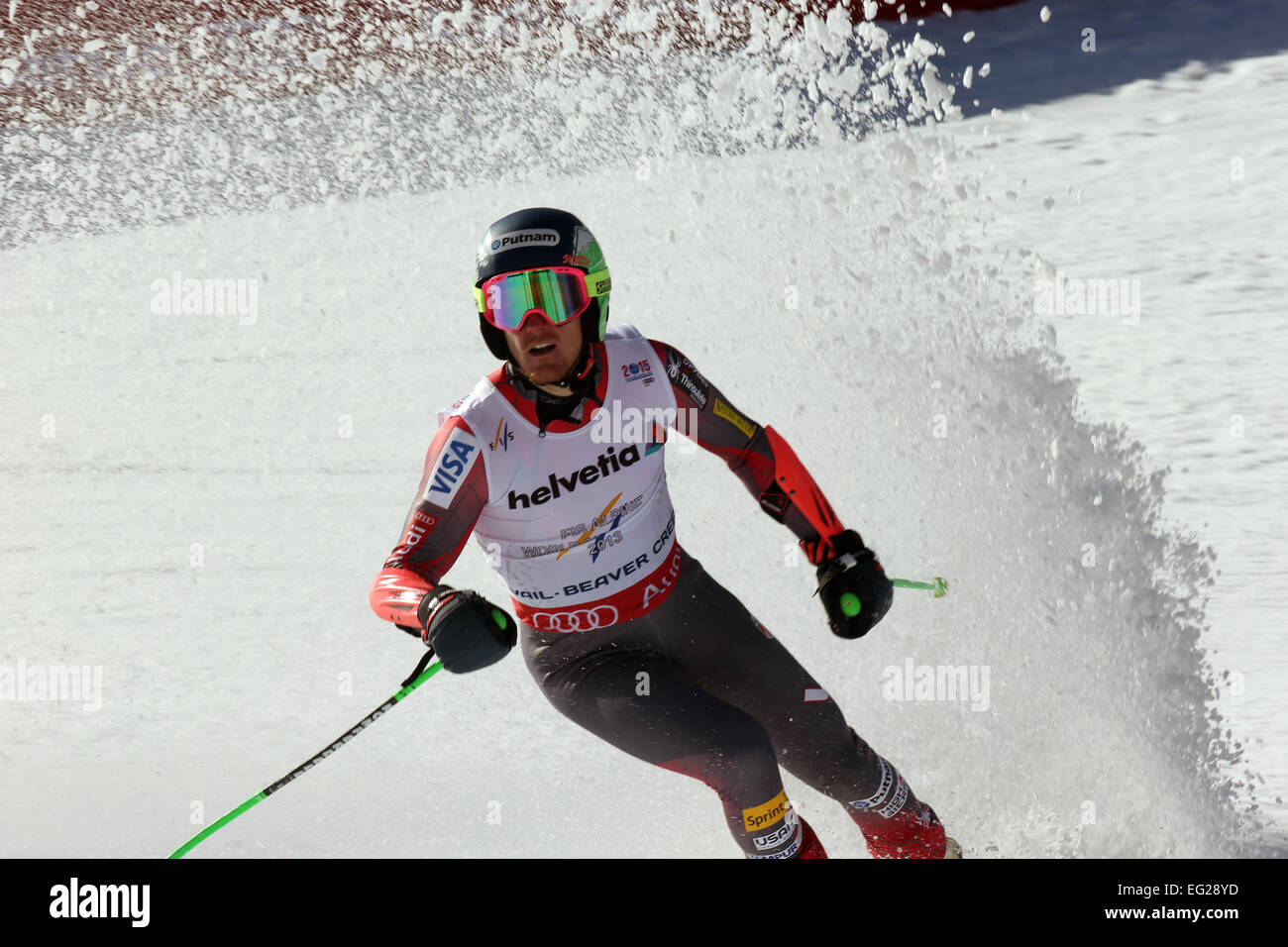 Gold Medal Winner Mens Giant Slalom High Resolution Stock Photography ...