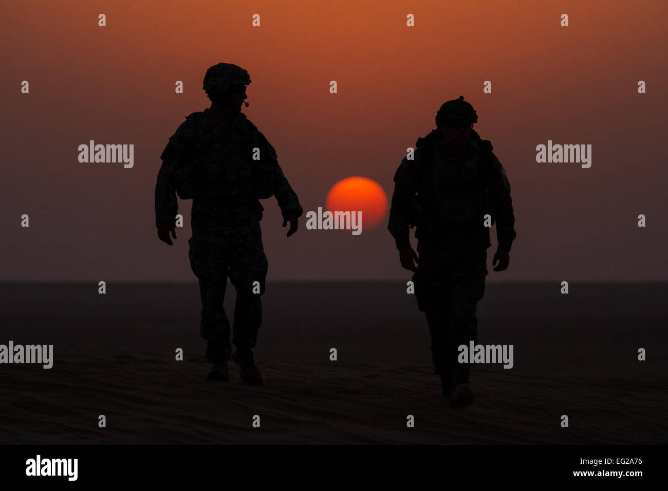 Airman 1st Class Matthew Perry, right, and Army Sgt. 1st Class Darryl ...