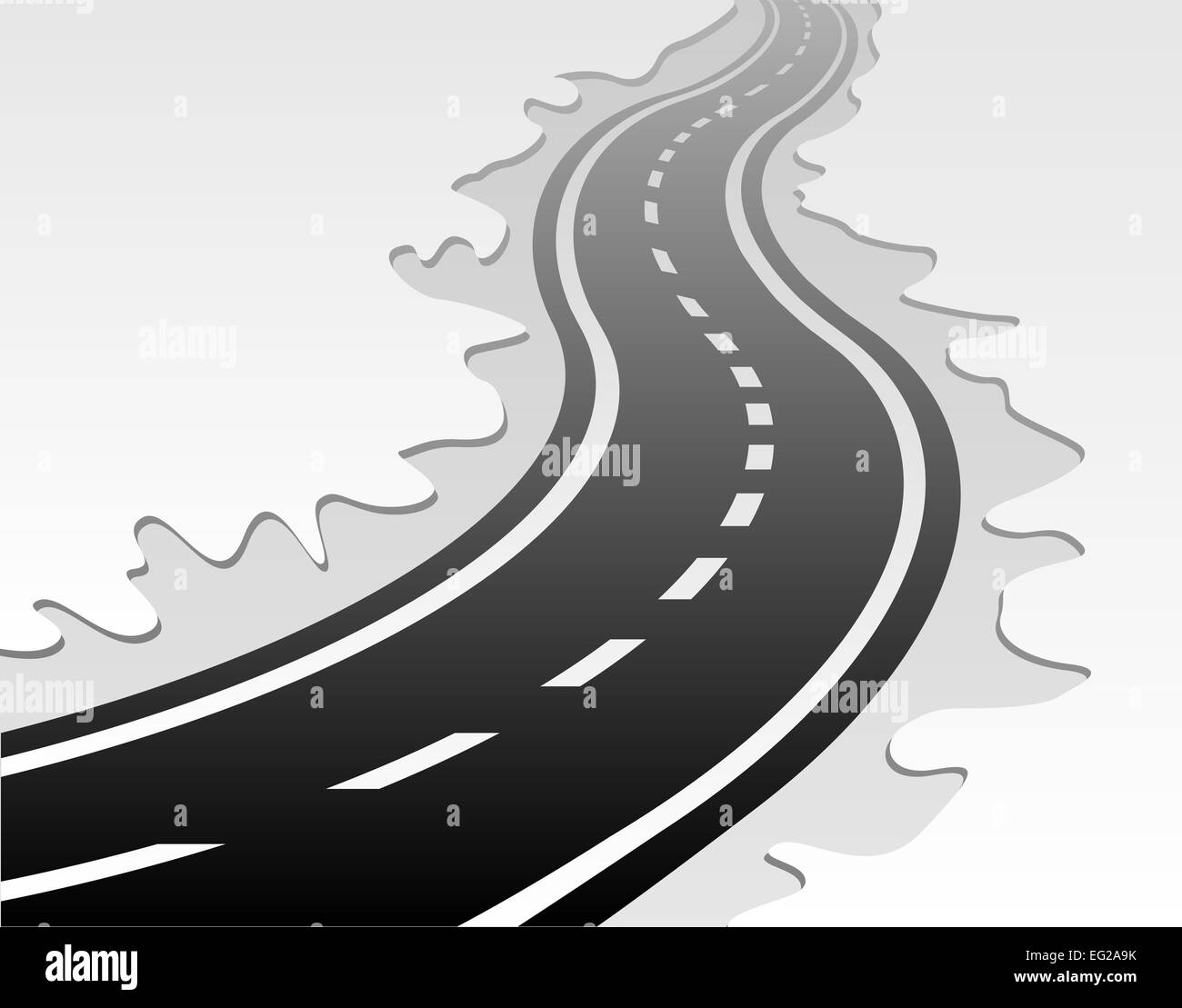 Road Clip Art Black And White