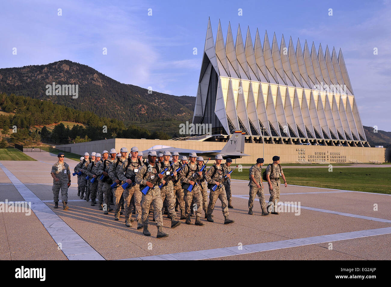 The basic cadet trainees of the U.S. Air Force Academy's Class of 2017 ...