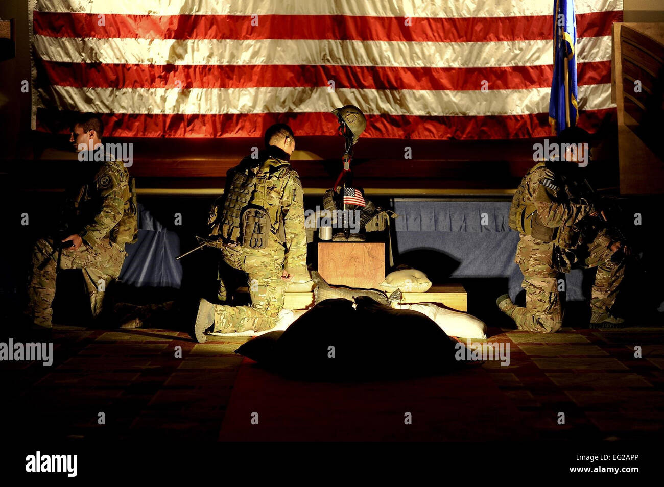 Airmen from the 1st Special Operations Security Forces Squadron pay ...