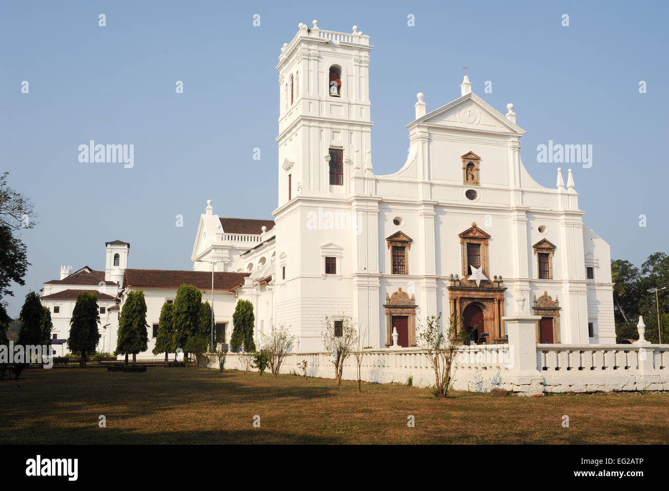 Se Cathedral in Old Goa , Goa India Stock Photo - Alamy