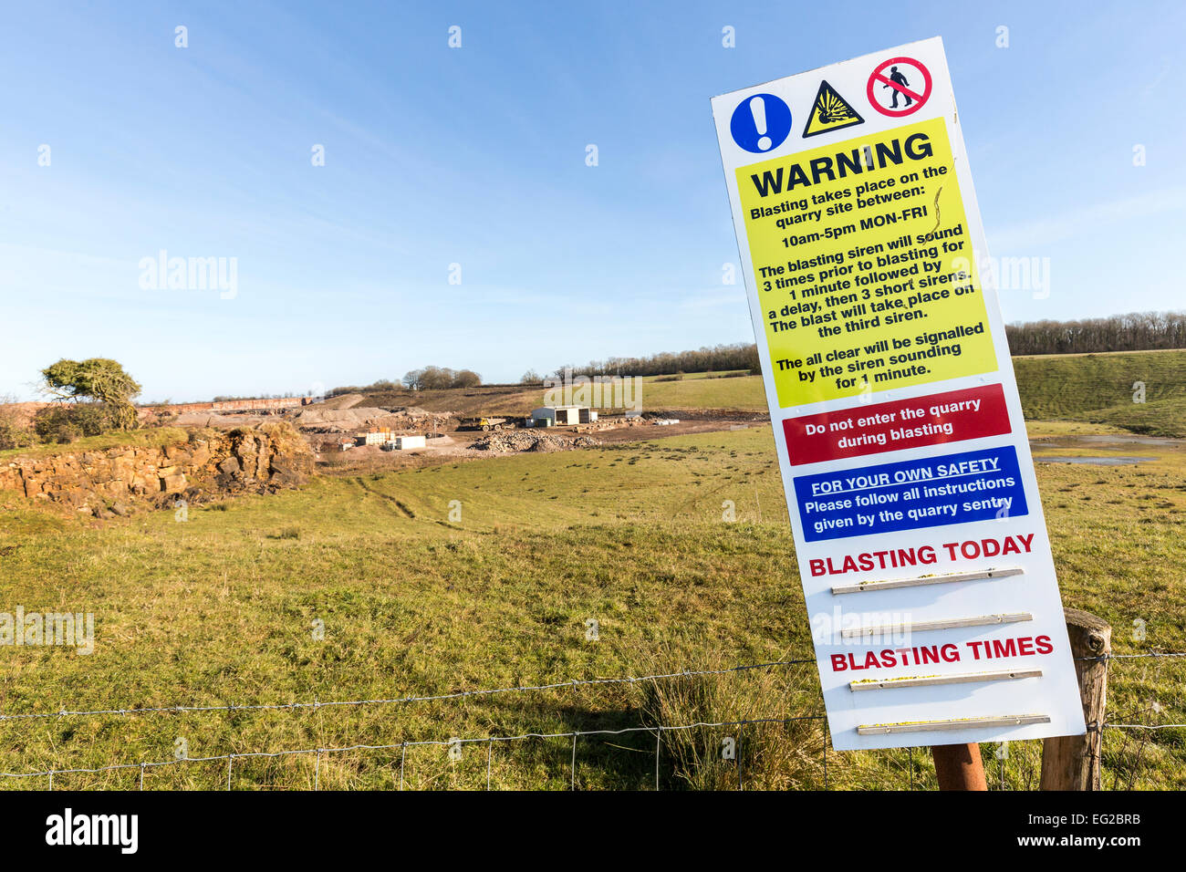 Blasting warning hi-res stock photography and images - Alamy